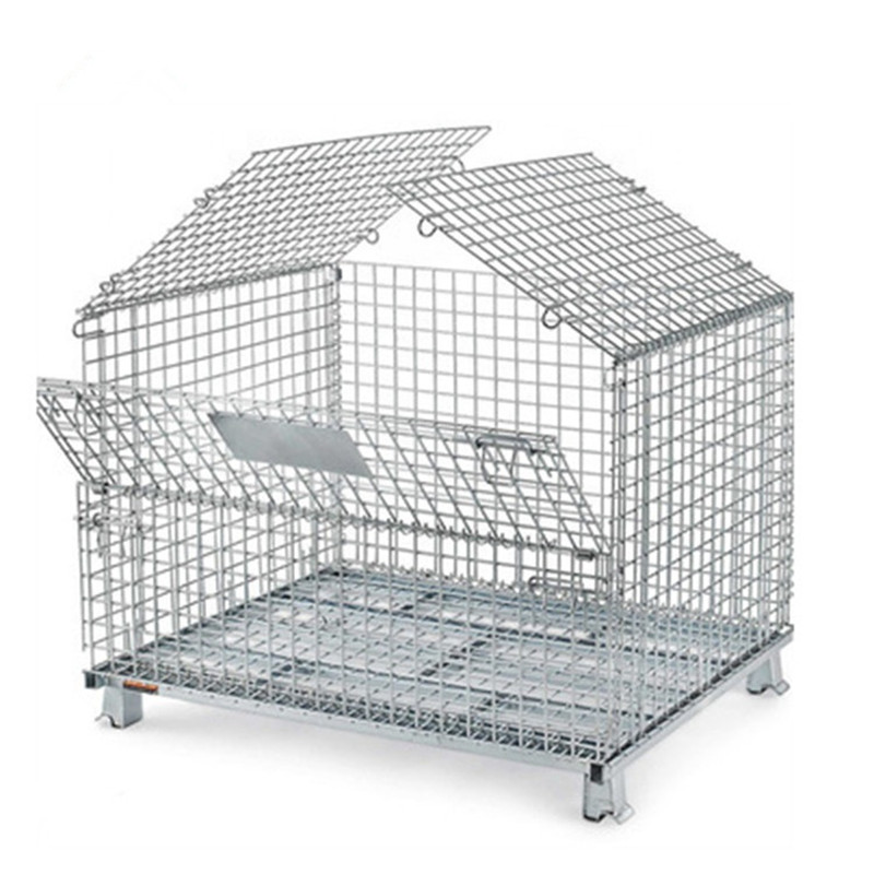 China Euro Style Welded Foldable Wire Mesh Container for Recycle ...