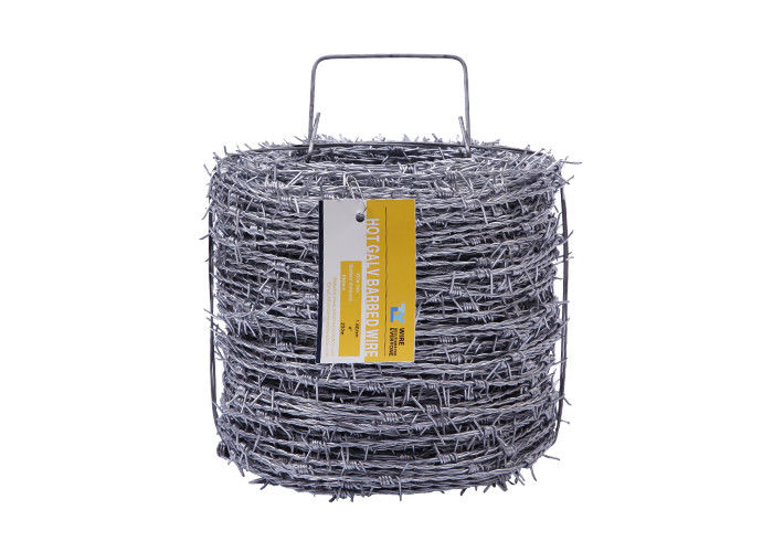 China Hot Dipped Galvanized Barbed Wire Fence 2.0mm / 4’’ , PVC Barbed ...