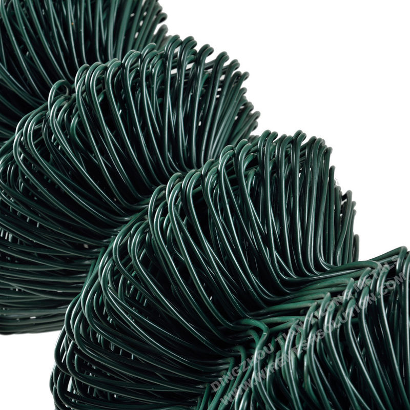 China Green Plastic Coated Chain Link FenceTwist And Knuckled Selvage ...